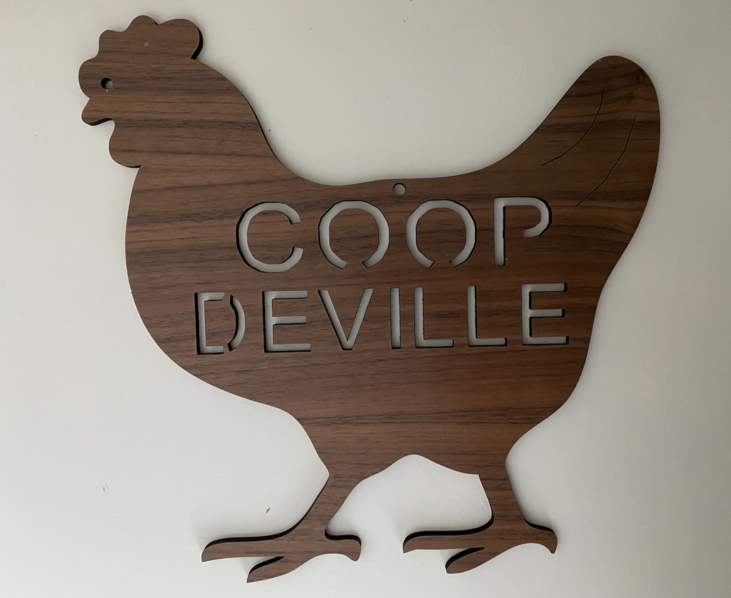 Laser Cut Hen Sign – Urban Northern Coops