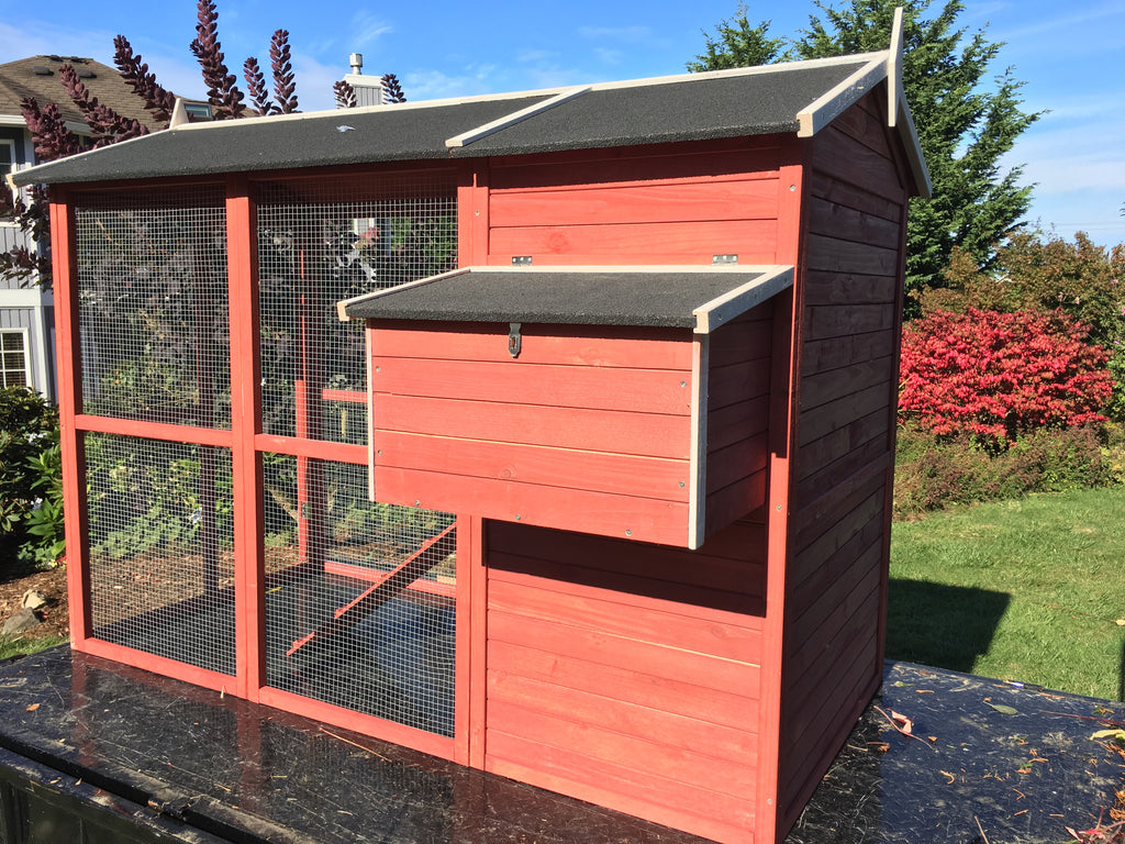 NEW FarmHouse Coop. Both Stain colors in stock, BARN RED on SALE ...